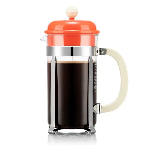 BODUM Caffettiera French Press Coffee Maker Bright Coral - Brown/orange