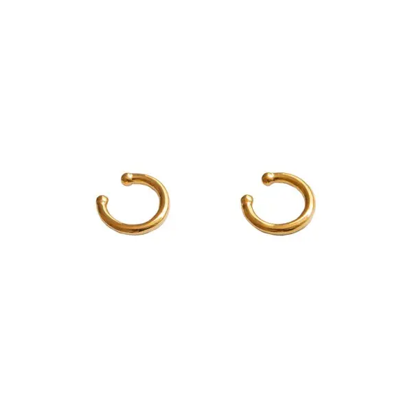 OUTOFOFFICE Simple Ear Cuff Pair - Gold