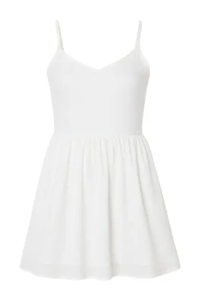 CONQUISTA Sheer Layer Skater Dress