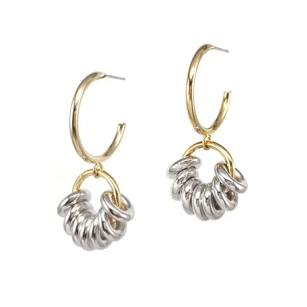BIKO Paradox Hoop Earrings - Gold/silver