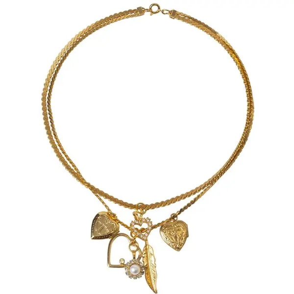 CARAMEL VINTAGE JEWELLERY Vintage Secret Love Layered Chain - Gold