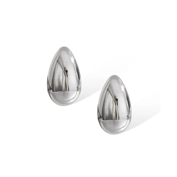 RETRO CHIC Drop Earrings - Silver
