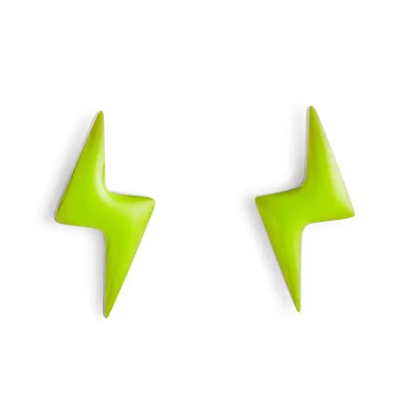 TOOLALLY Mini Bolts Stud Earrings - Green
