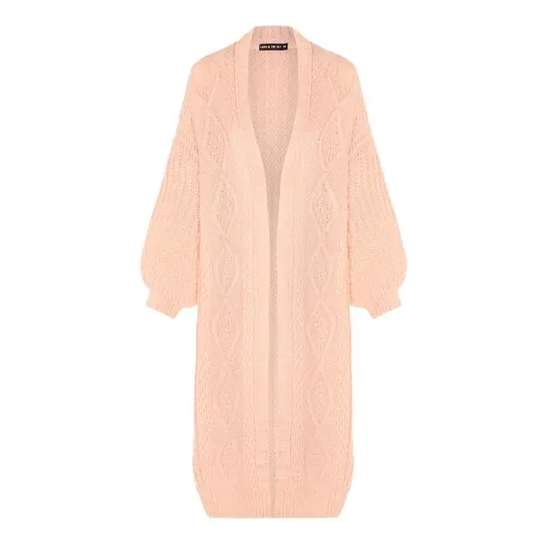 CARA & THE SKY Stevie Cable Maxi Cardigan