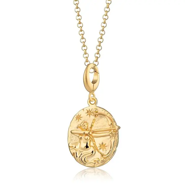 LILY CHARMED Plated Sagittarius Zodiac Charm Necklace - Gold