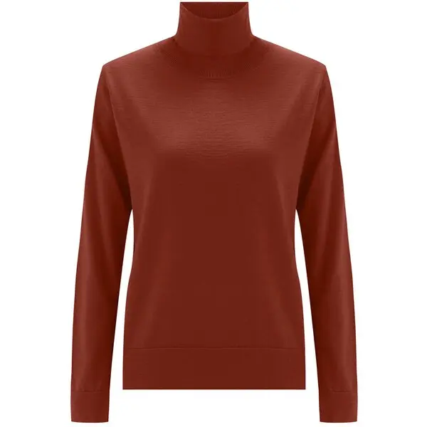 PERALUNA Vanessa Slit Detailed Asymmetric Pullover - Brown