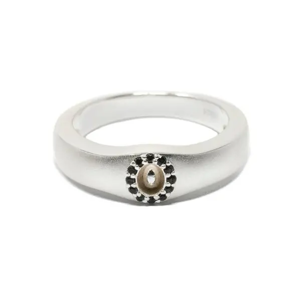 NASI SILVER Rebirth Ring With Onyx - Black/gray
