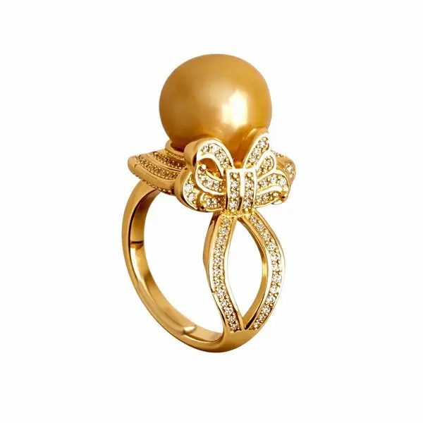 NINEMOO Soleil En Pearl Ring - Gold