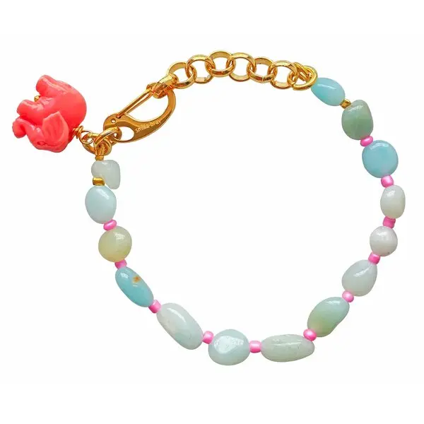 SMILLA BRAV Simson Elephant Gemstone Bracelet - Gold