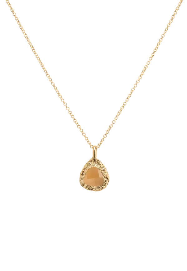 LAVANI JEWELS Sirene Citrine Pendant Necklace - Yellow