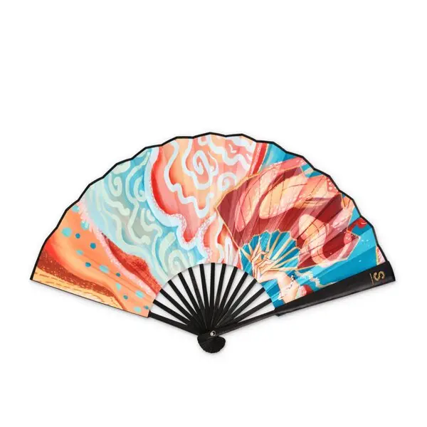 SUKI WANG LONDON Fanfare’ Holding Fan With Engraving - Red