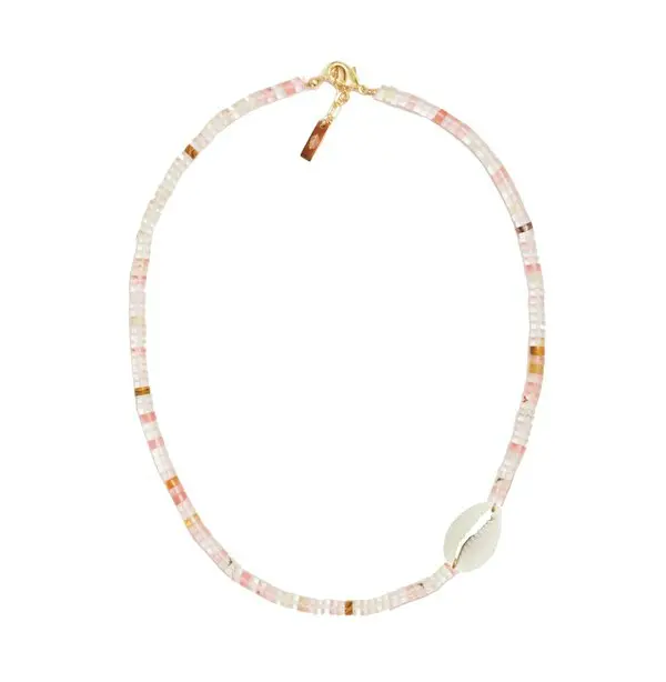 ADRIANA PAPPAS DESIGNS Cherry Quartz And Shell Choker - Red