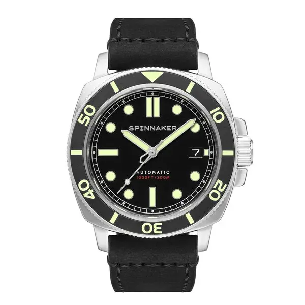 SPINNAKER Hull Diver Automatic Watch - Black