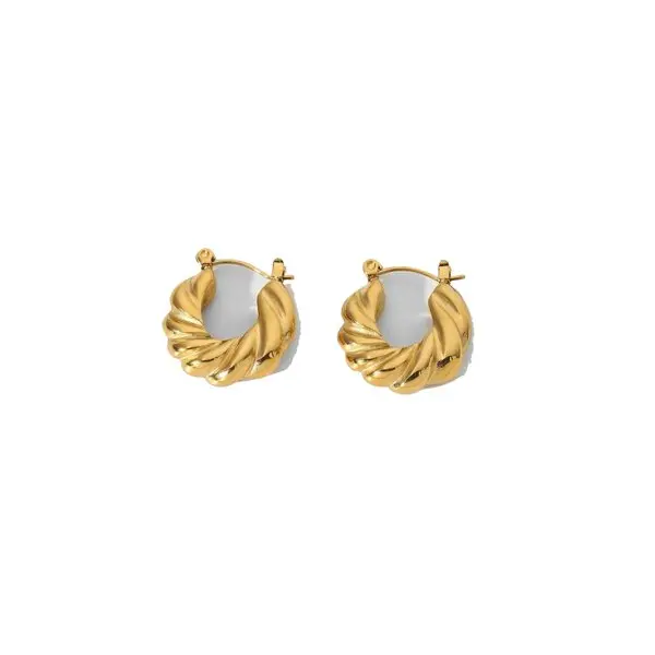 DECOLET THE LABEL Hera Hoop Earrings - Gold