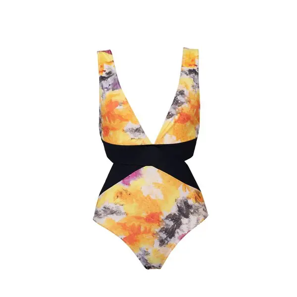 AULALA PARIS X Fuchsia Summer Solstice One-piece Swimsuit - Orange