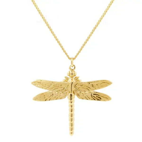 LEE RENEE Dragonfly Pendant Necklace - Gold