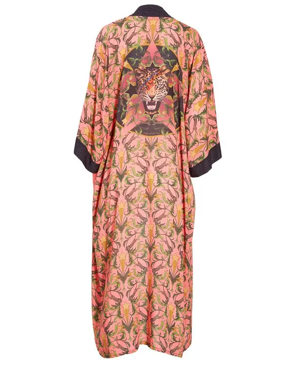 Henelle Pink / Black Hollywood And Vine Kimono - Pink/black
