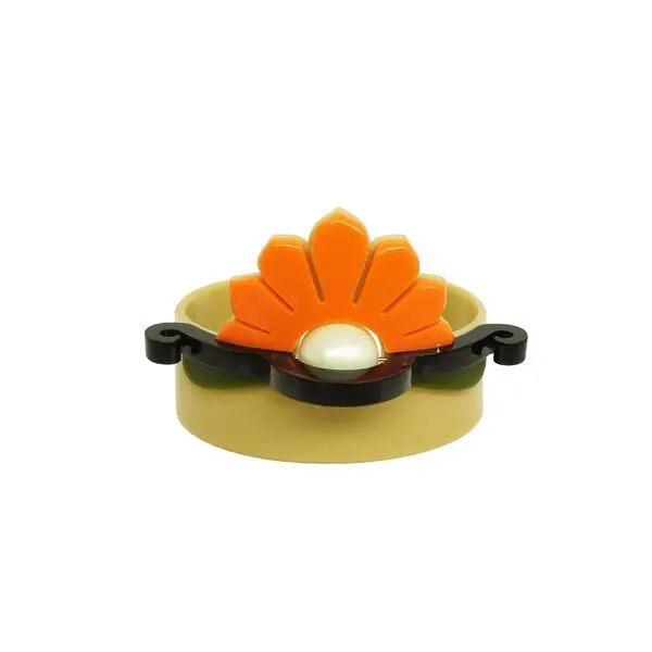 GISSA BICALHO Daisy Acrylic Bracelet - Orange