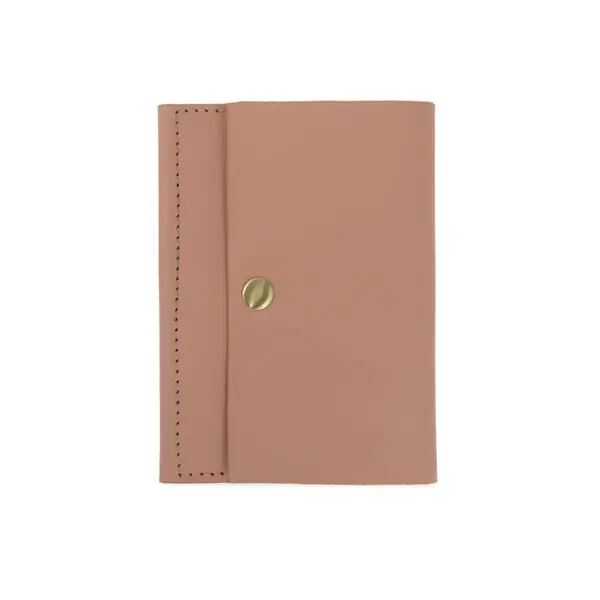 VIDA VIDA Vida Blush Leather Passport Holder - Pink