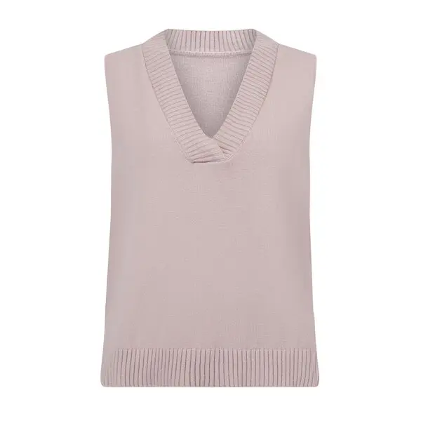 LULA-RU Cotton Vest Jumper - Pink