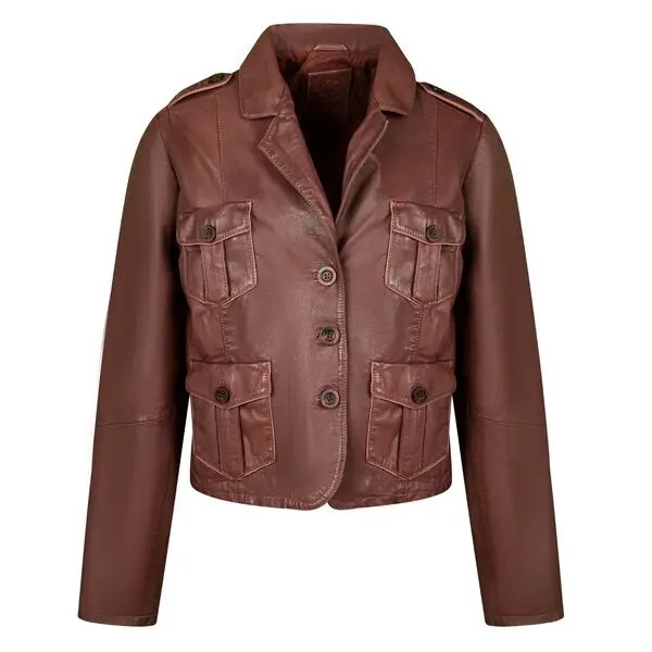 ZASTASTUDIO Multipocketed Leather Blazer