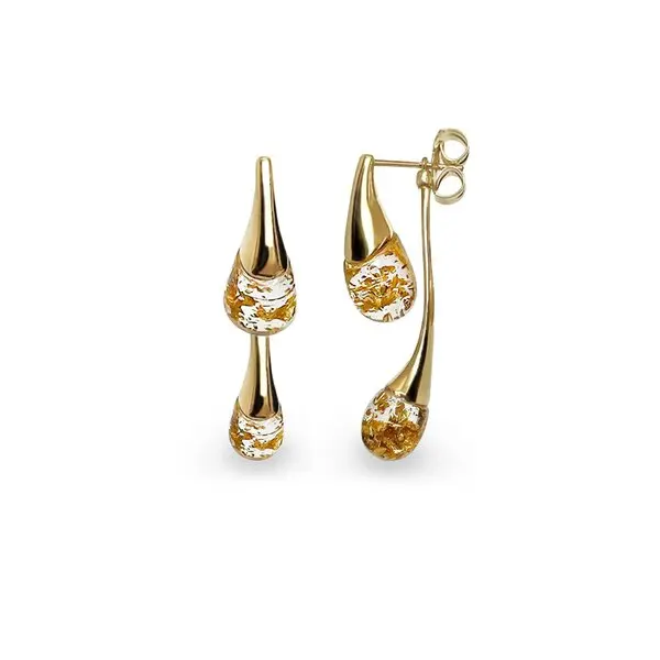 GOLD & HONEY Interchangeable Drop Earrings - Gold