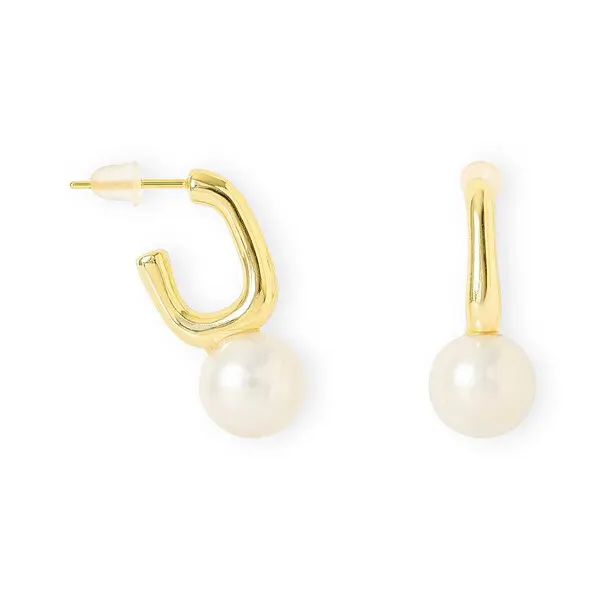 PEARLS OF THE ORIENT ONLINE Gratia Earrings With Freshwater Pearls - Gold