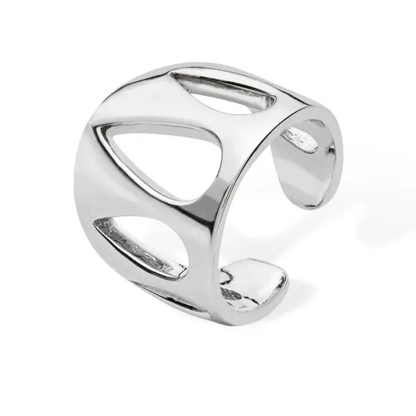 LUCY QUARTERMAINE Petal Ear Cuff - Silver