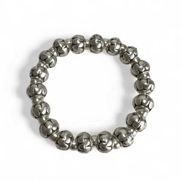 BY VIRGO Eryndor Beaded Bracelet - Silver