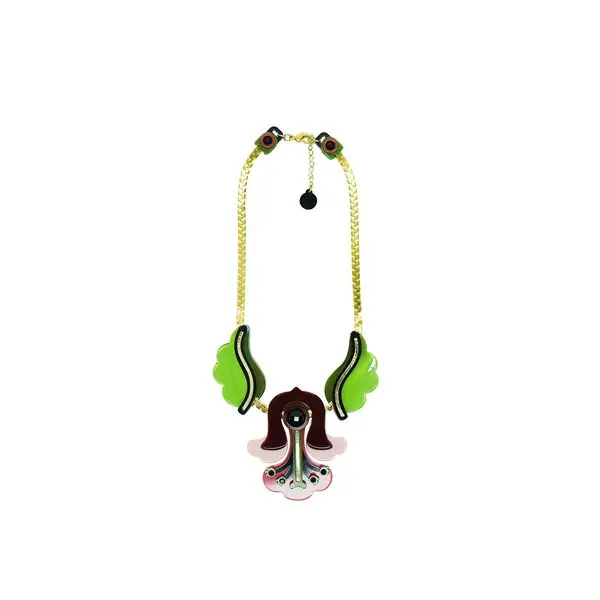 GISSA BICALHO Bloom Flamboyant Necklace - Orange