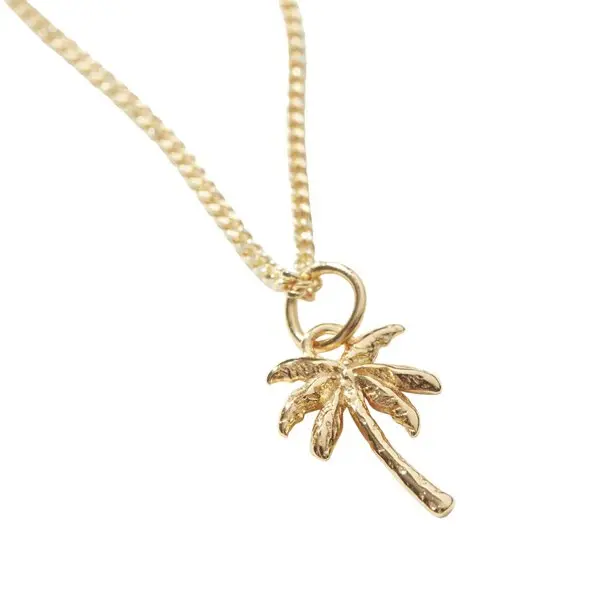 MURU Palm Tree Charm Necklace - Gold