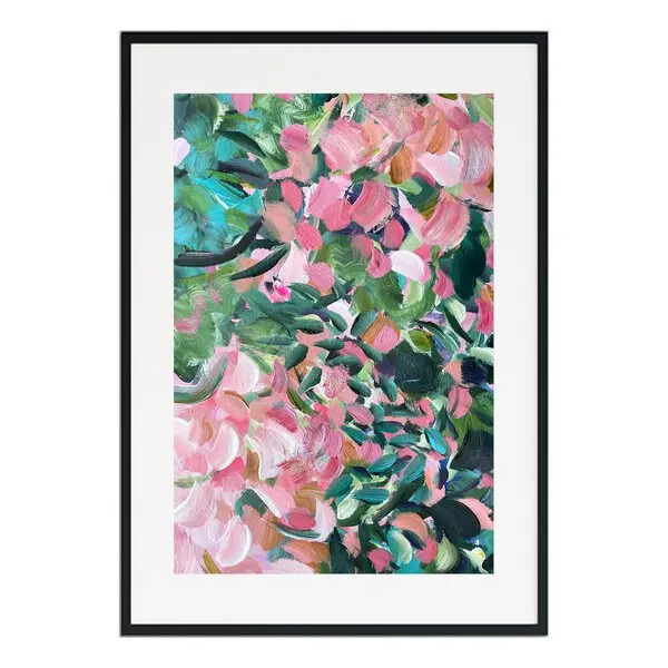 Jessica Slack Studio Where Tulips Grow Abstract Floral Print - Pink