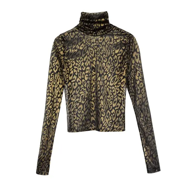 PALOMA LIRA Printed Mesh Top