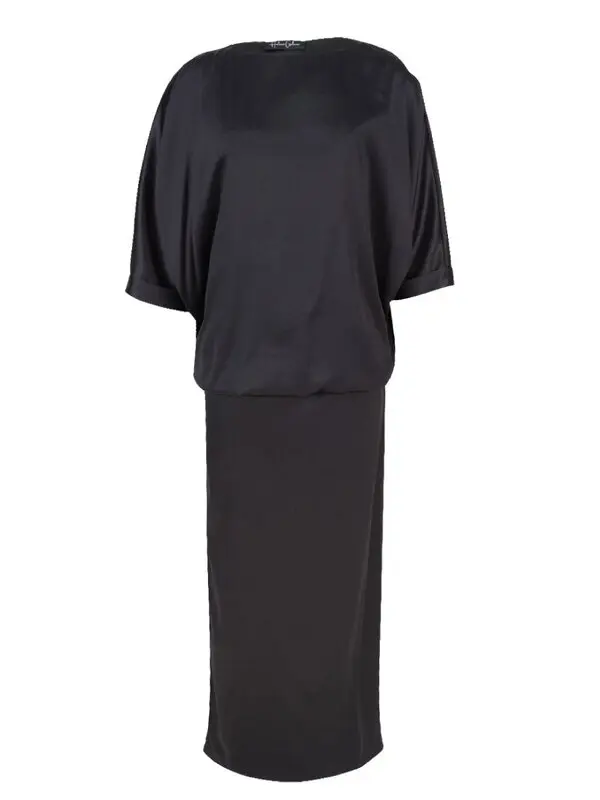 HELENE GALWAS Cat" Long Silk Dress