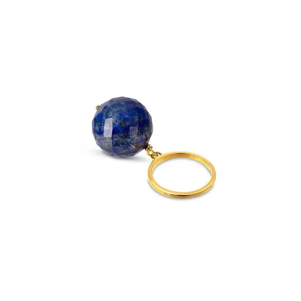 AMADEUS Bubble Lapis Lazuli Gemstone Ring - Blue/gold