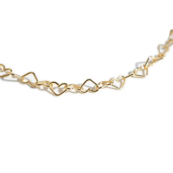 KATE KOEL Heart Link Bracelet - Gold