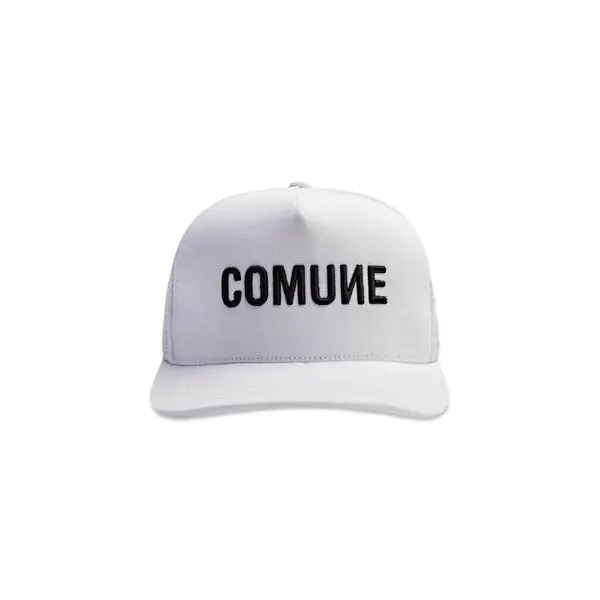 COMUNE Canvas Trucker Cap - White