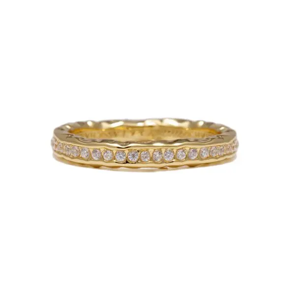 CLASSICHARMS Sophie Molten Eternity Stackable Ring - Gold