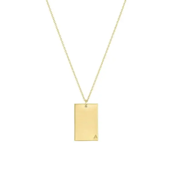 SET & STONES Ie Initial Pendant Necklace - Gold
