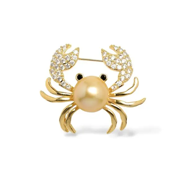 NINEMOO En Tide Crab Brooch - Gold