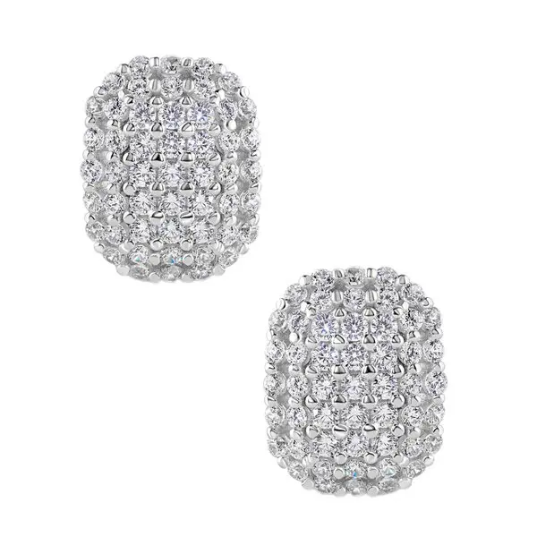 VIVIANA HALIL Edith Zirconia Earrings - Silver