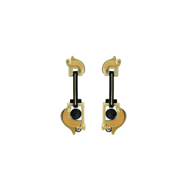 GISSA BICALHO Petals Pendant Earrings - Black