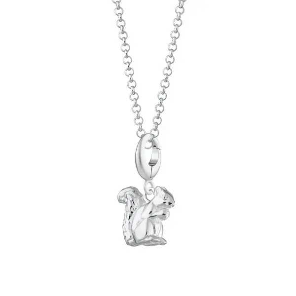LILY CHARMED Sterling Squirrel Charm Necklace - Silver