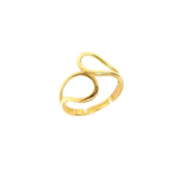 SPERO LONDON Intercepting Circles Sterling Silver Ring - Gold