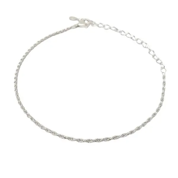 HARFI Sterling Rope Chain Bracelet - Silver