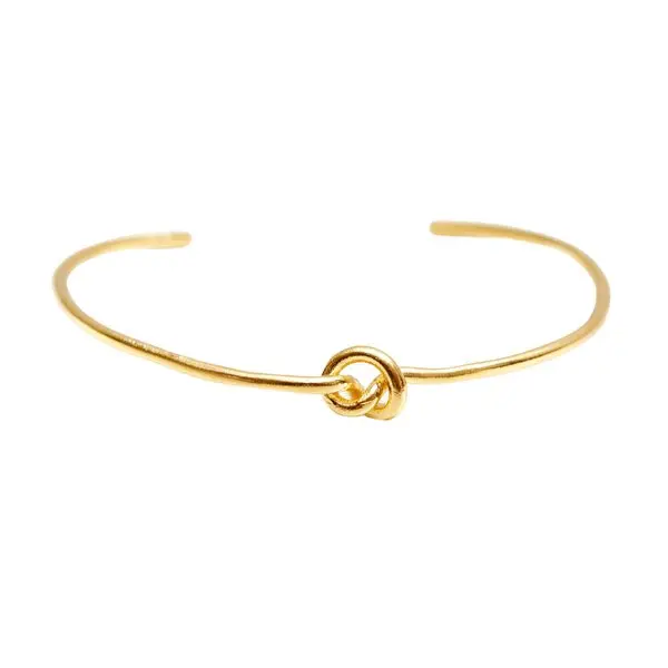 LES REINES Gordian Knot Cuff Bracelet - Gold