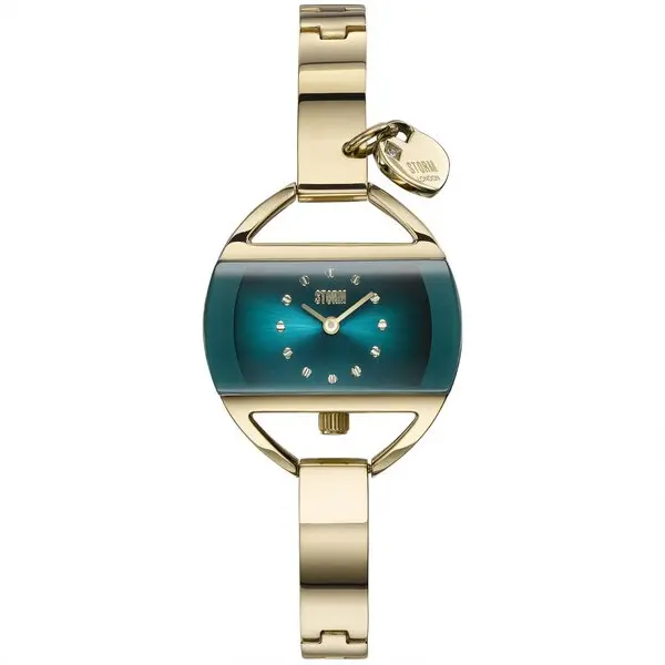 STORM Temptress Charm Watch - Gold/green/blue