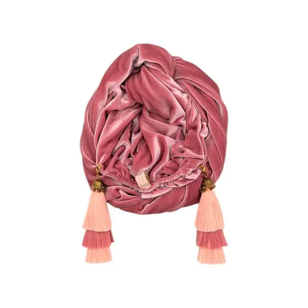 JULIA CLANCEY Swinglette Turban With Detachable Earrings - Pink