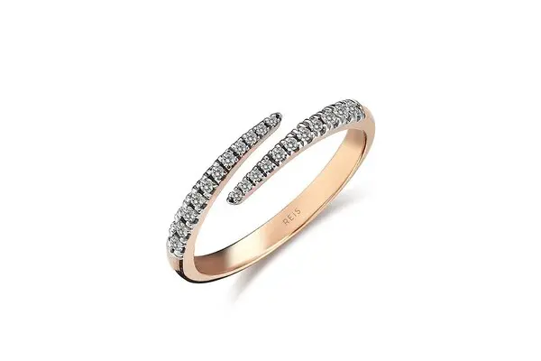 REIS JEWELLERY 14k Yellow Claw Diamond Ring - Gold