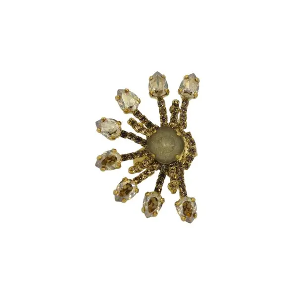 VICKISARGE Champagne Bubbles Cocktail Ring - Gold
